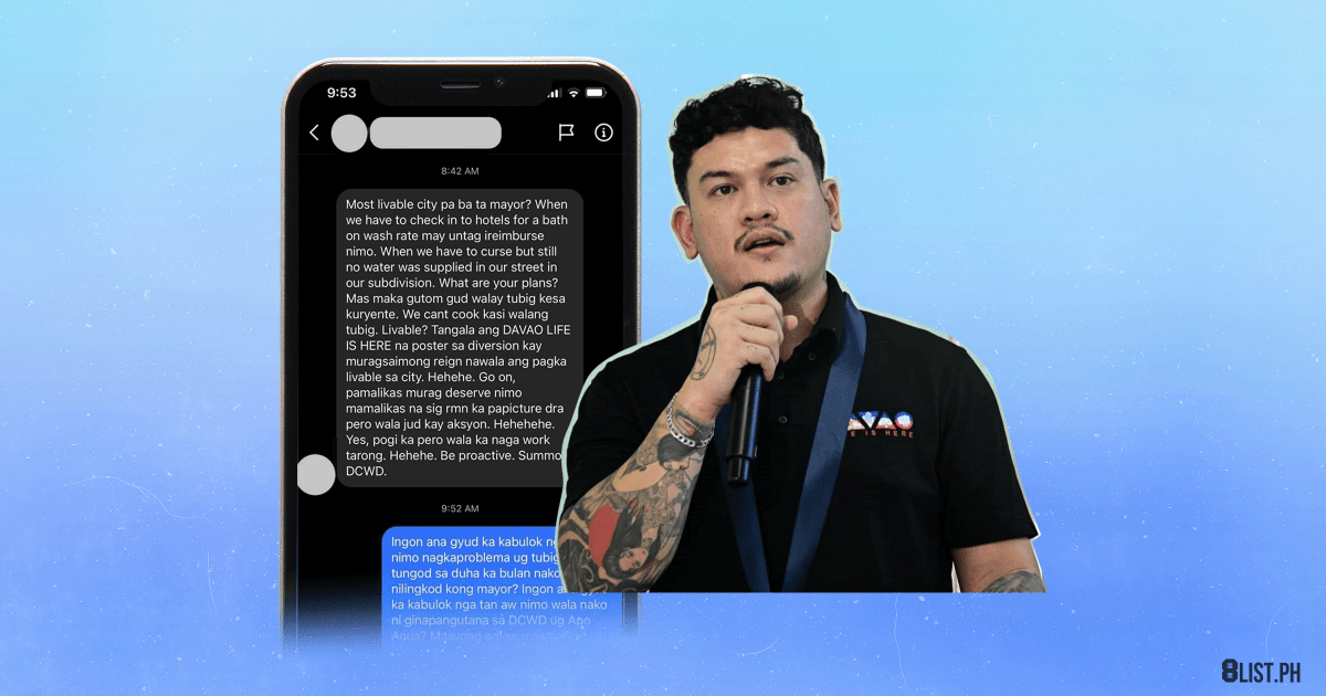 Davao Mayor Sebastian Duterte Blasts Netizen Over Complaint- 8List.ph