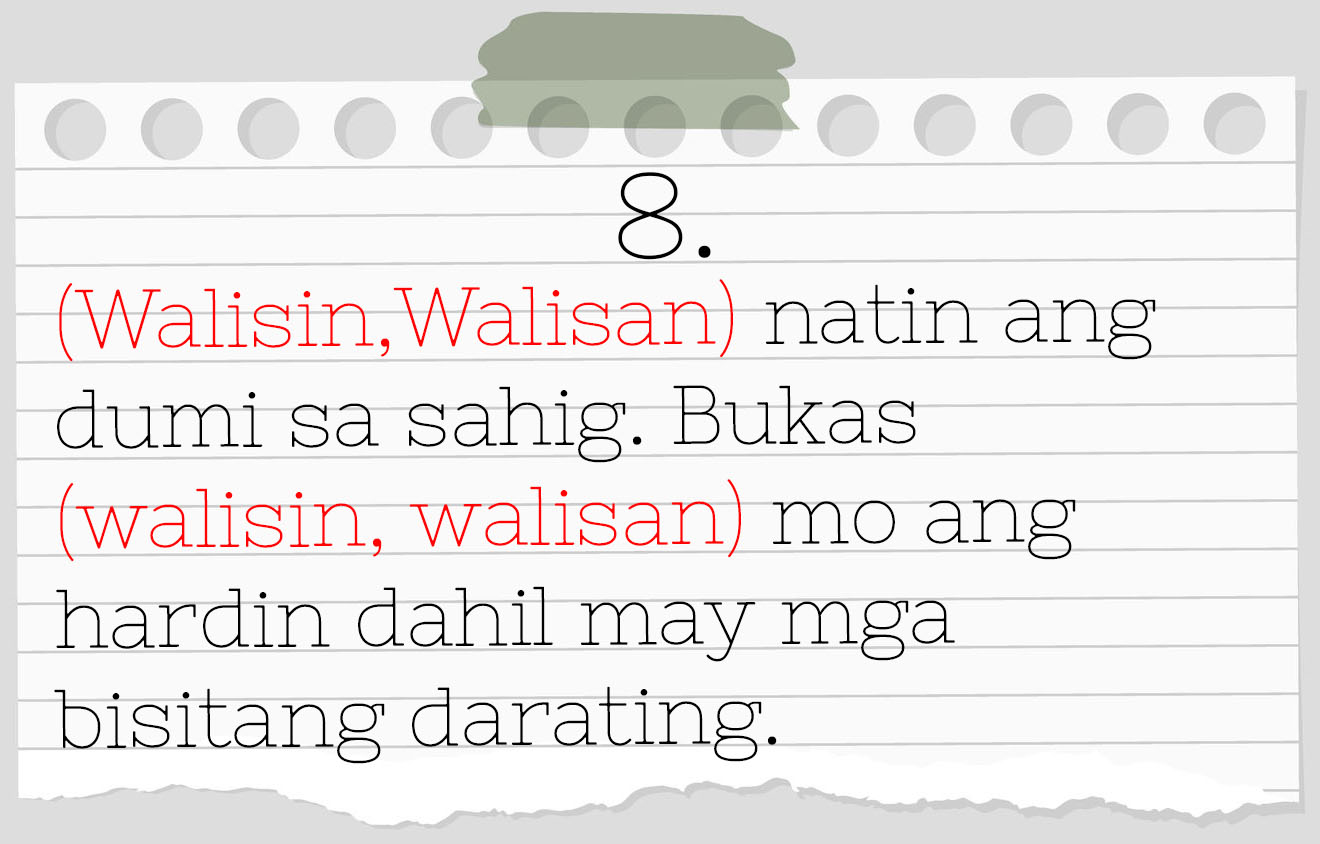 Pagsusulit: Wastong Gamit ng mga Salita - 8List.ph