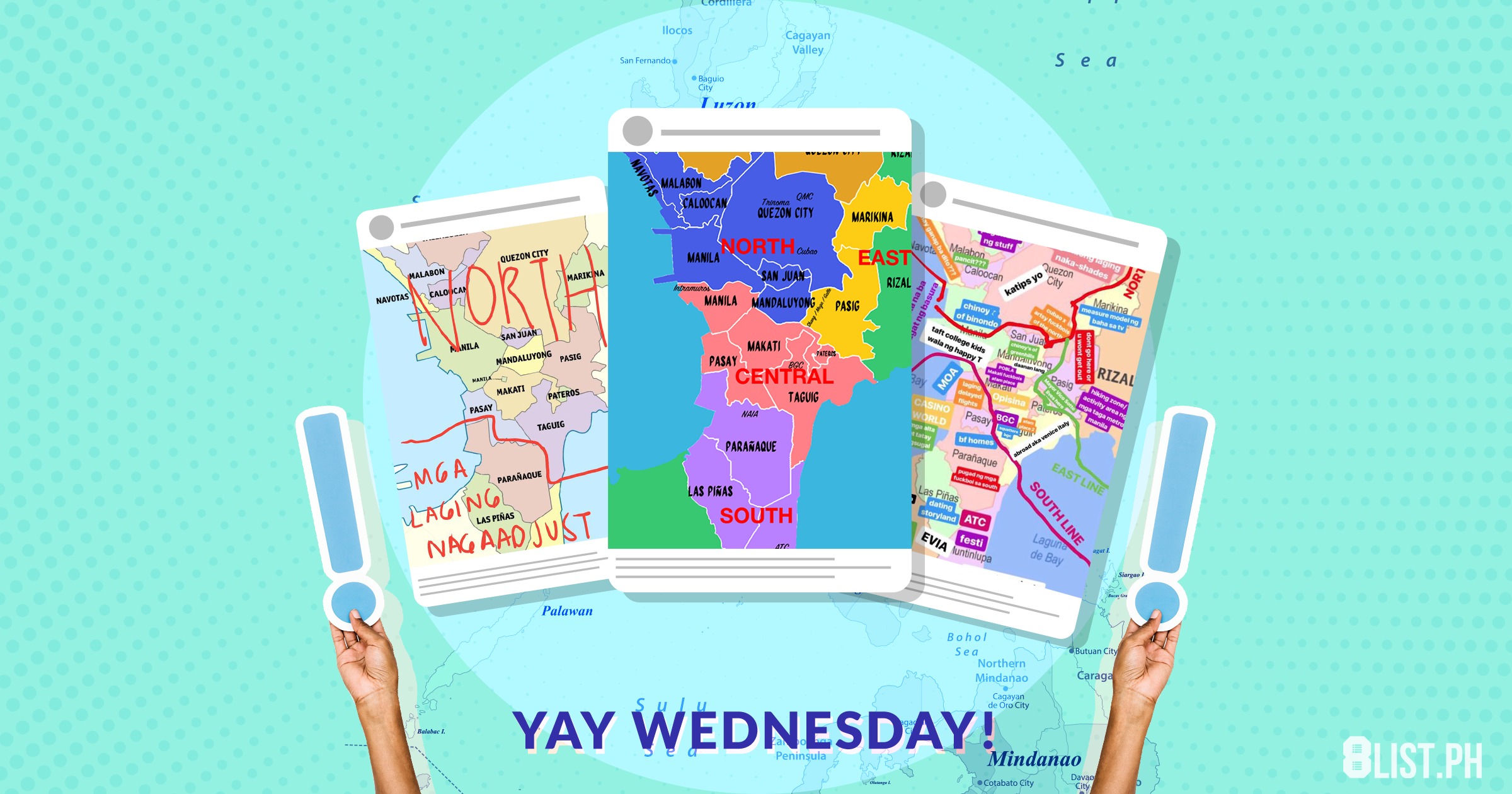 Yay Wednesday! | Metro Manila Map Edition - 8List.ph