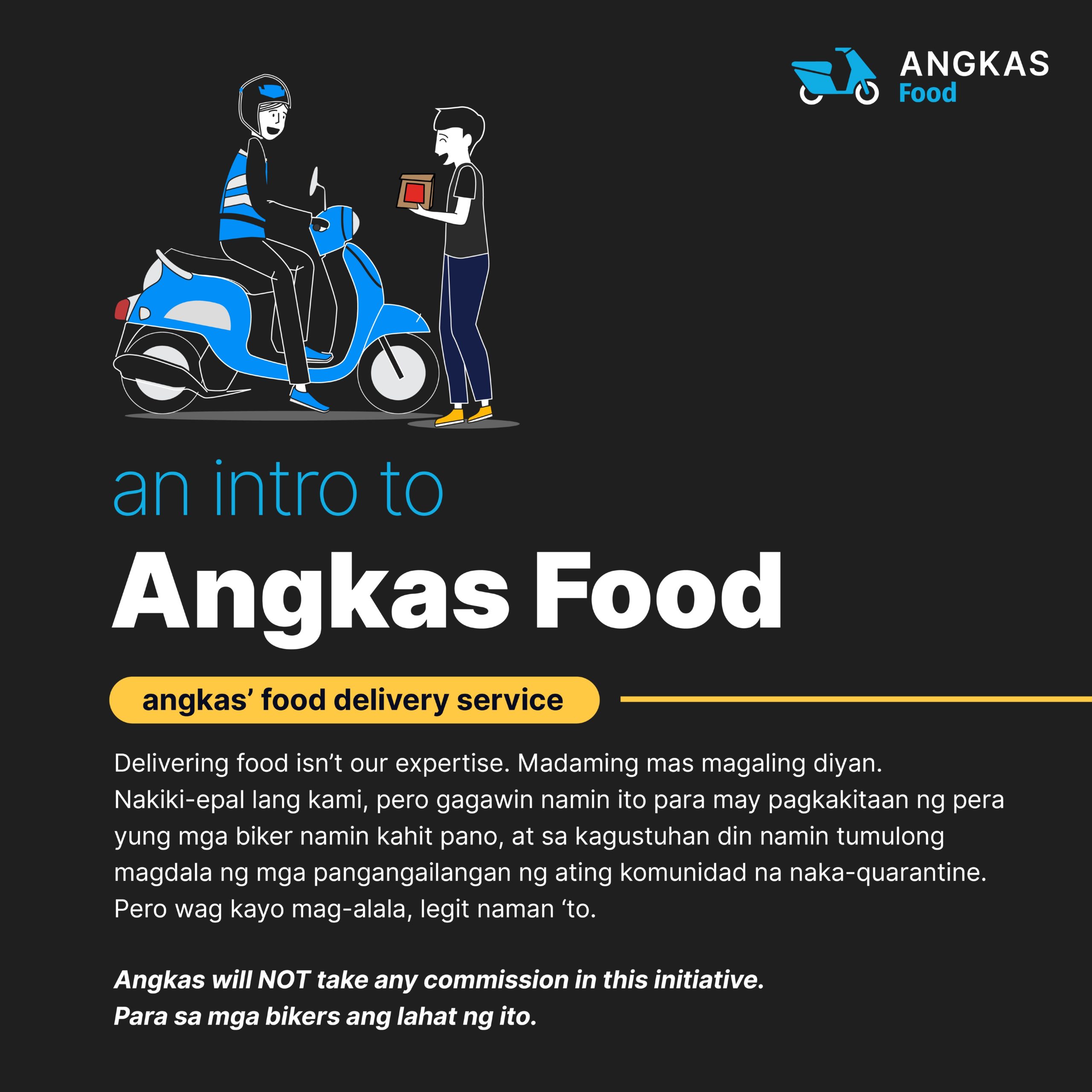 Angkas Food Delivery Is Now Ready To Serve The Public