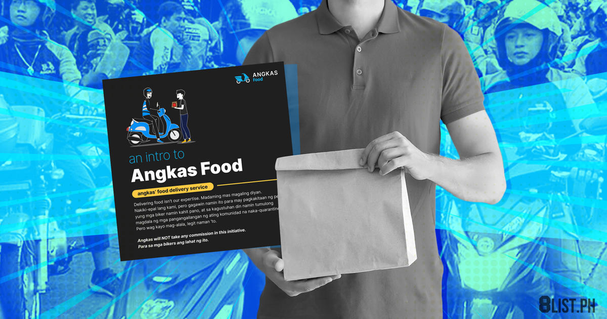 Angkas Food Delivery Is Now Ready To Serve The Public