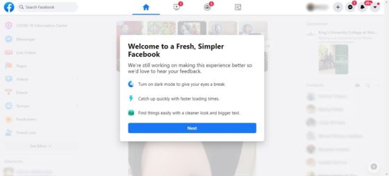 Facebook's New Update Looks Like the Mobile Version - 8List.ph