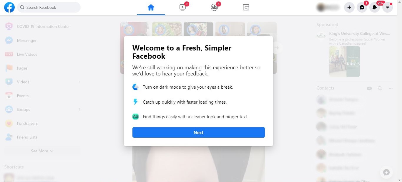 Facebook's New Update Looks Like the Mobile Version - 8List.ph