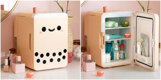 This Adorable Mini Fridge Can Store Snacks and Drinks, Sanitize Items ...