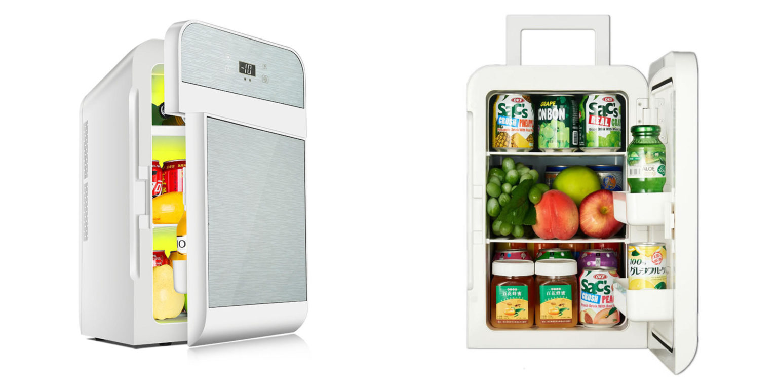 This Adorable Mini Fridge Can Store Snacks and Drinks, Sanitize Items ...