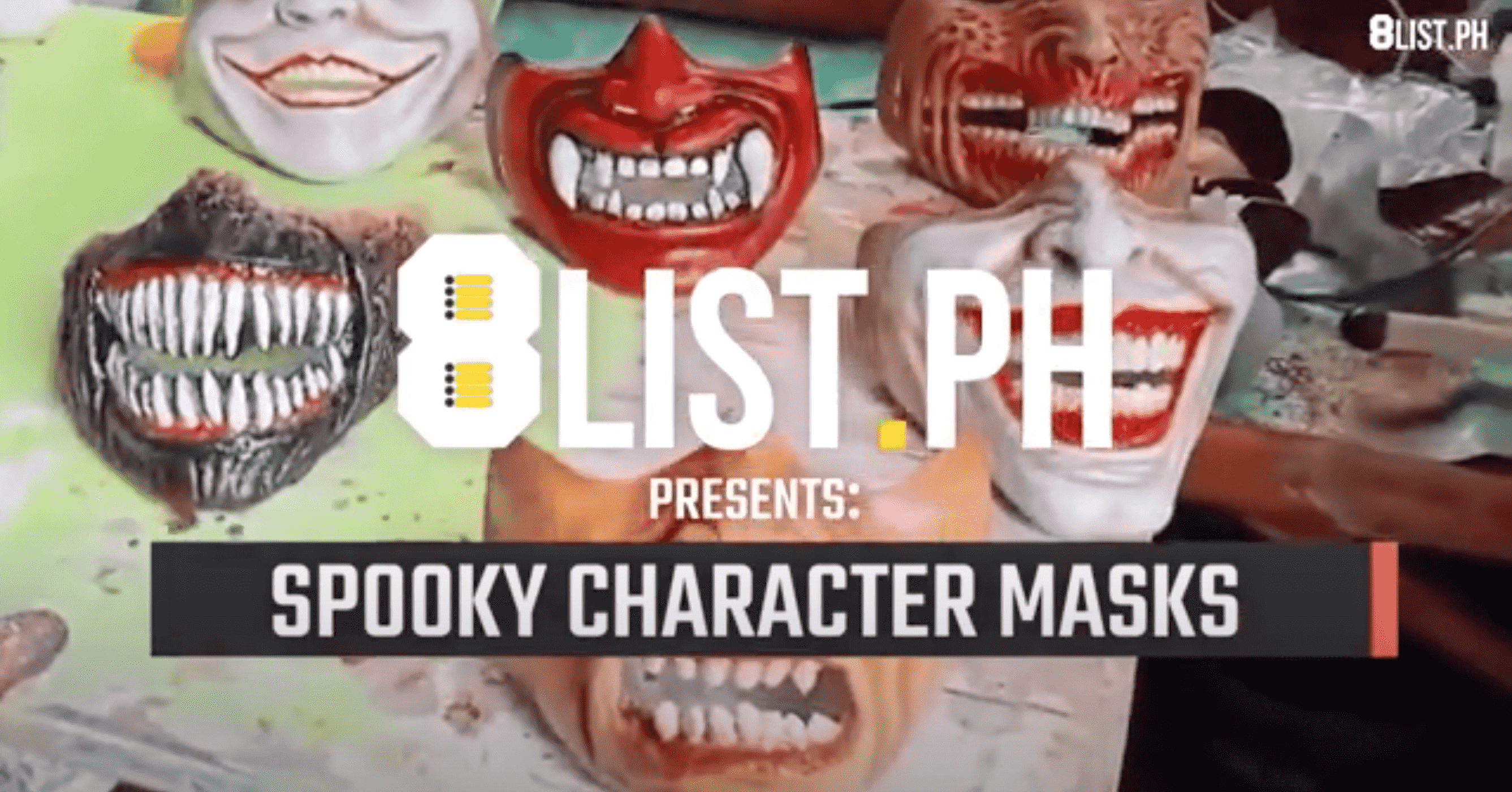 8List Presents: Spooky Character Masks - 8List.ph