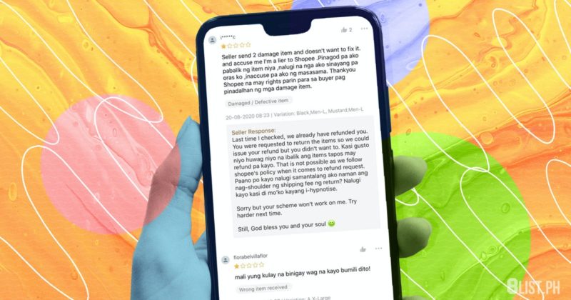 Online Seller Has Hilarious Comebacks For Shopee One Star Reviews