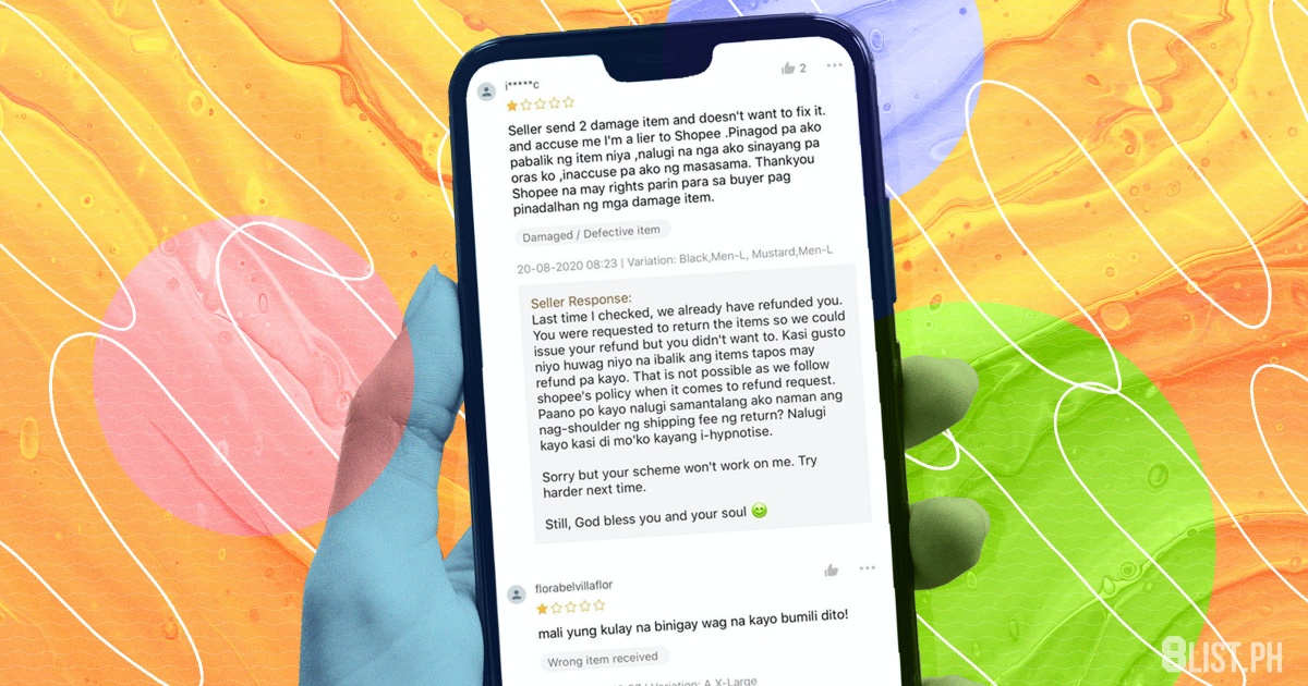 Online Seller Has Hilarious Comebacks For Shopee One Star Reviews