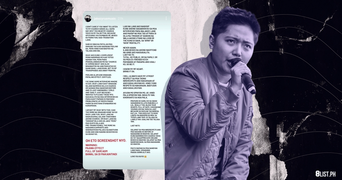 Deadnaming Jake Zyrus: Why Using Someone's Dead Name Is Harmful