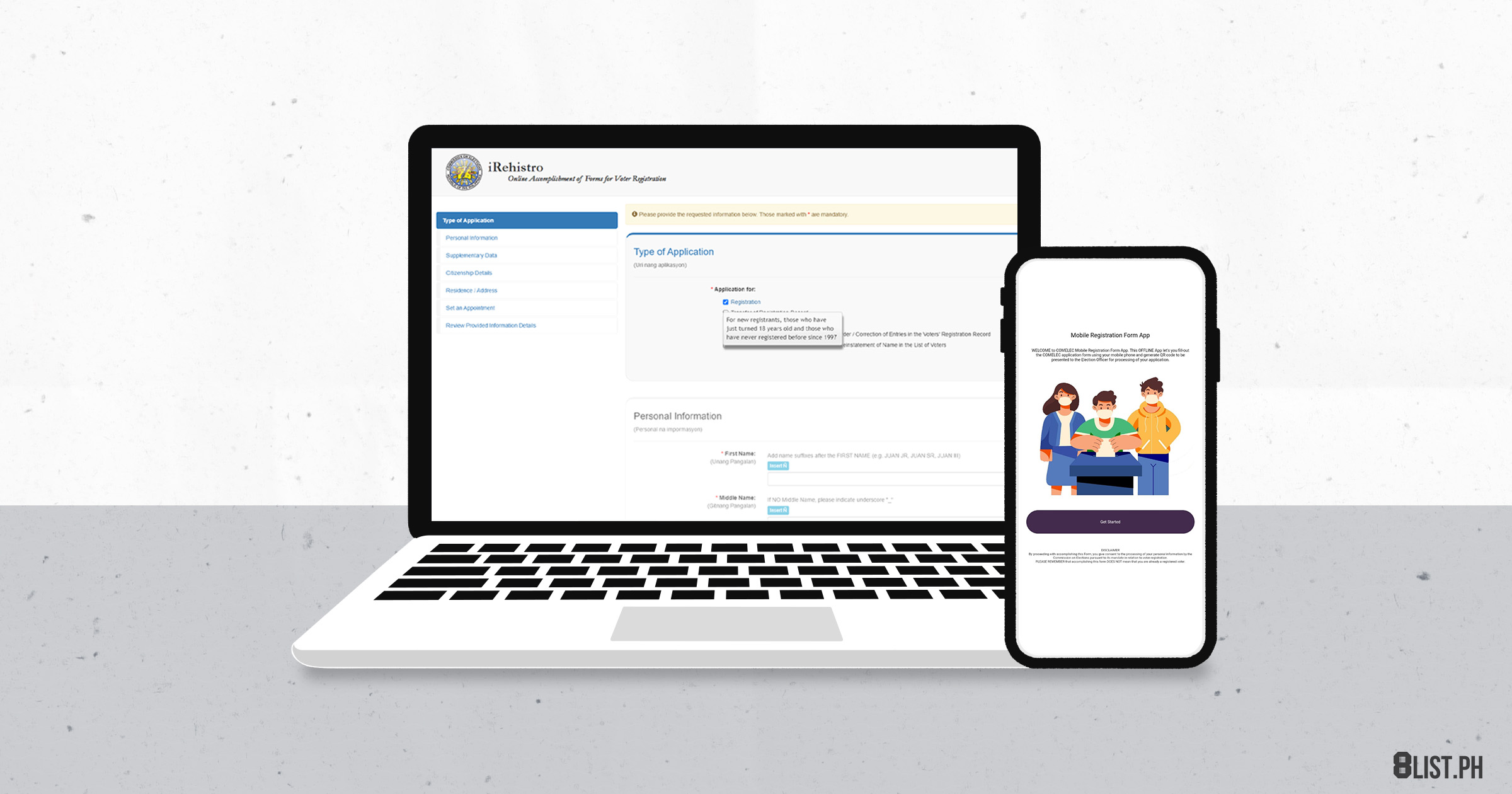 A Step-By-Step Guide for COMELEC's Mobile Registration Form App for ...