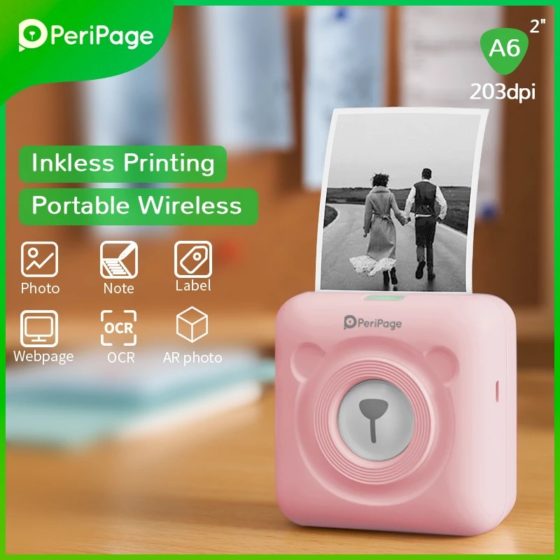 Mini Portable Printer: Print photos with a printer that fits in your pocket