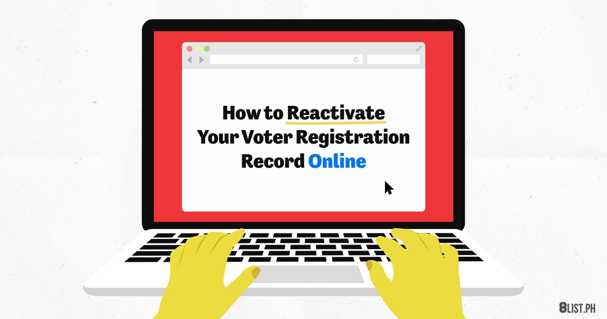 Step-By-Step: COMELEC's Online Reactivation Registration - 8List.ph