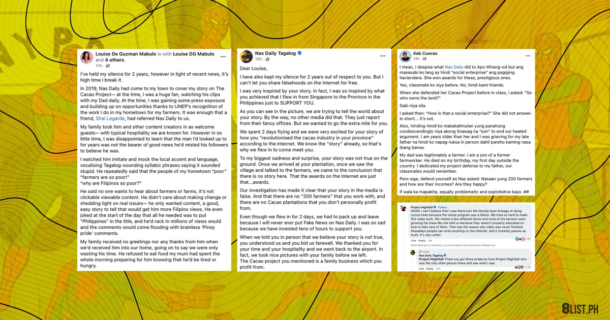 The Plot Thickens: From Whang-Od, Nas Daily’s Fiasco Pulls In Louise Mabulo, Keb Cuevas, and More