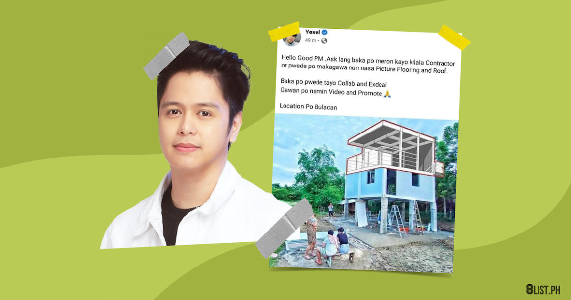 Yexel Sebastian Asked for Home Renovation in Exchange for Exposure ...