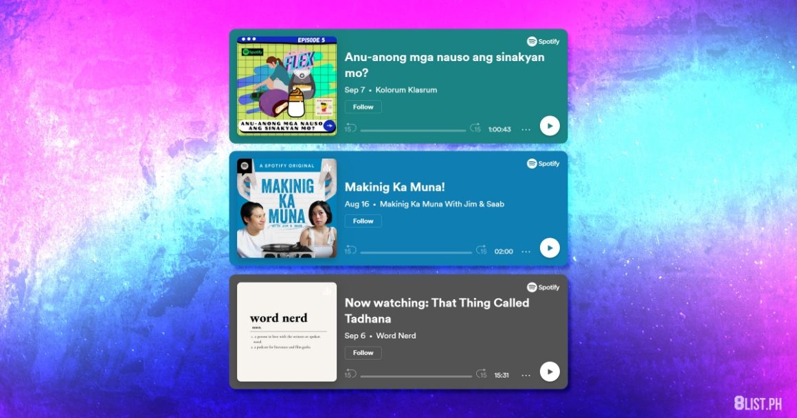 8 Filipino Podcasts on Spotify to Check Out 2021 - 8List.ph