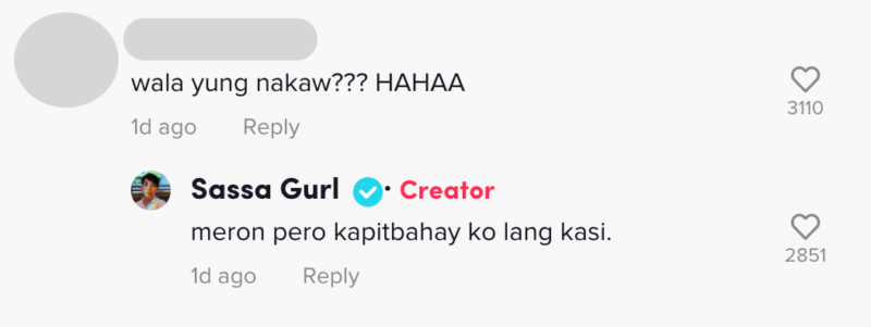 Sassa Gurl Has a Hilarious Response to a TikTok Fashion Trend - 8List.ph