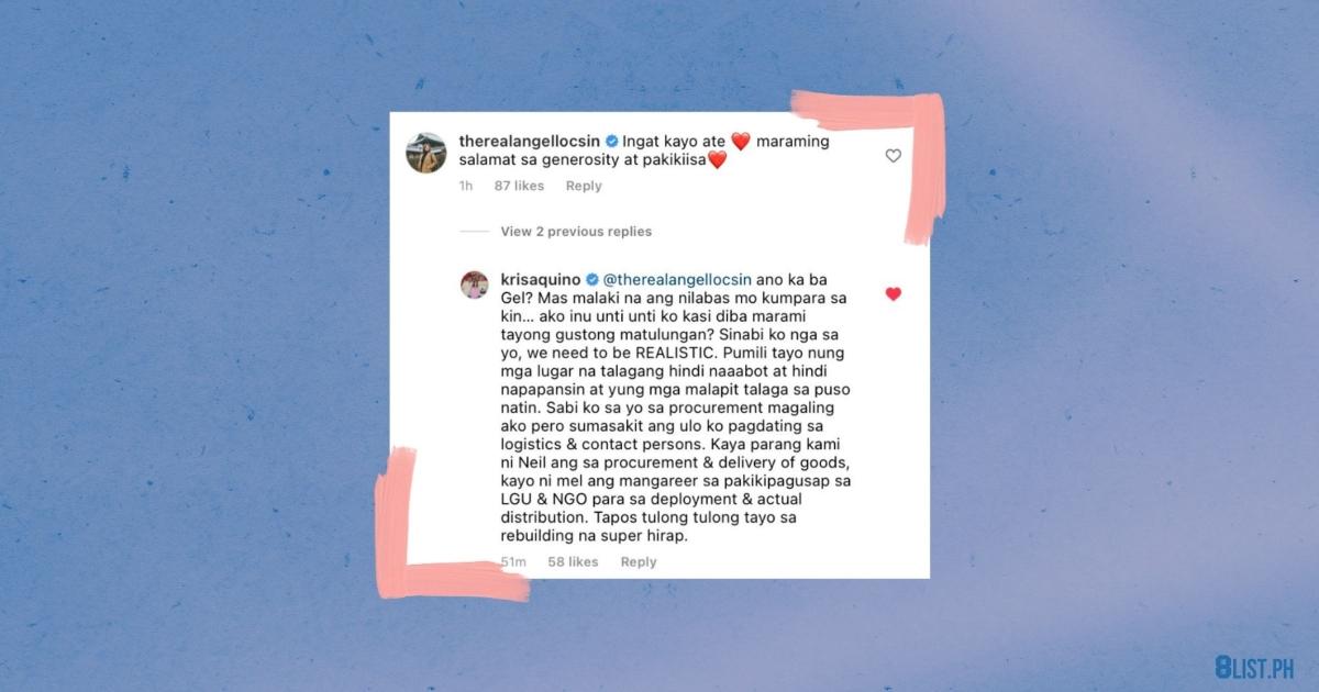Kris Aquino Angel Locsin Team Up for Typhoon Odette Survivors- 8List.ph
