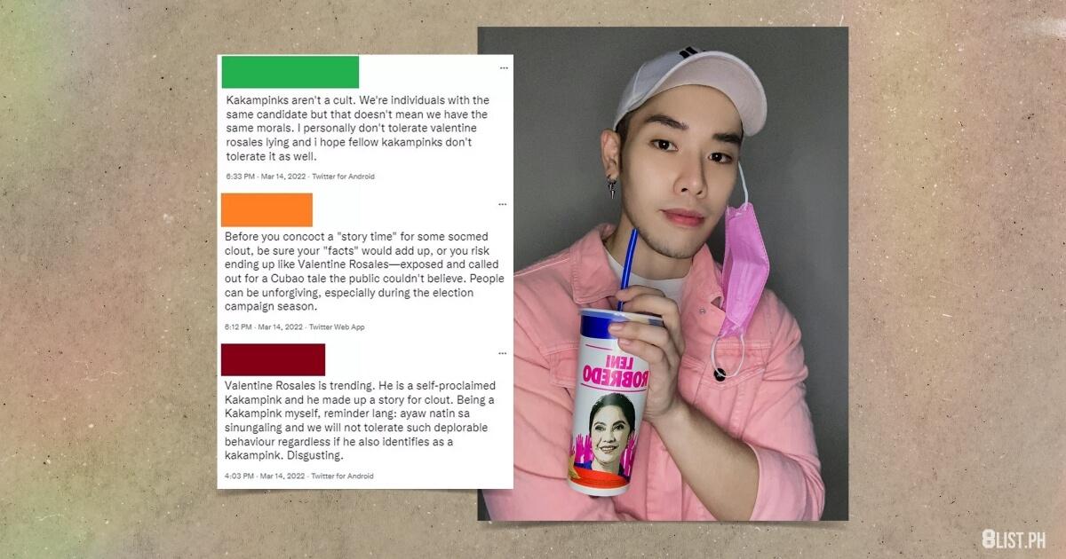 Netizens Are Calling Out Social Media Personality Valentine Rosales for ...