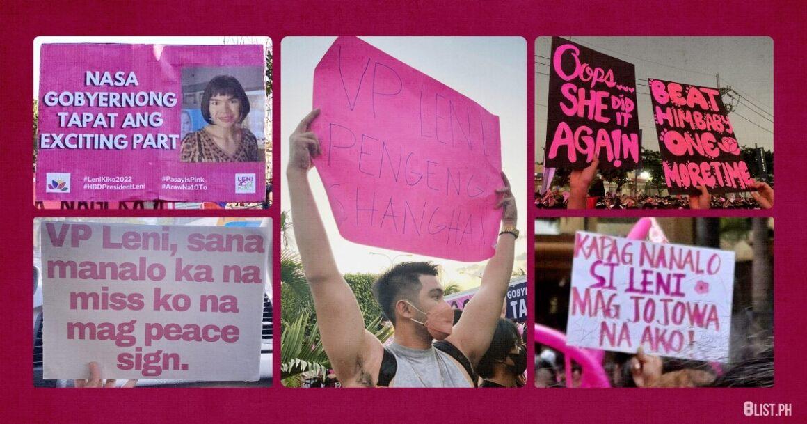 Witty Banners at VP Leni's Birthday Rally in Pasay - 8List.ph