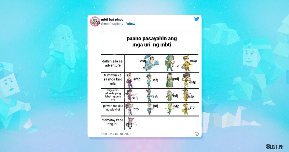 This 'MBTI But Pinoy' Twitter Account Makes Us Feel So *SEEN*