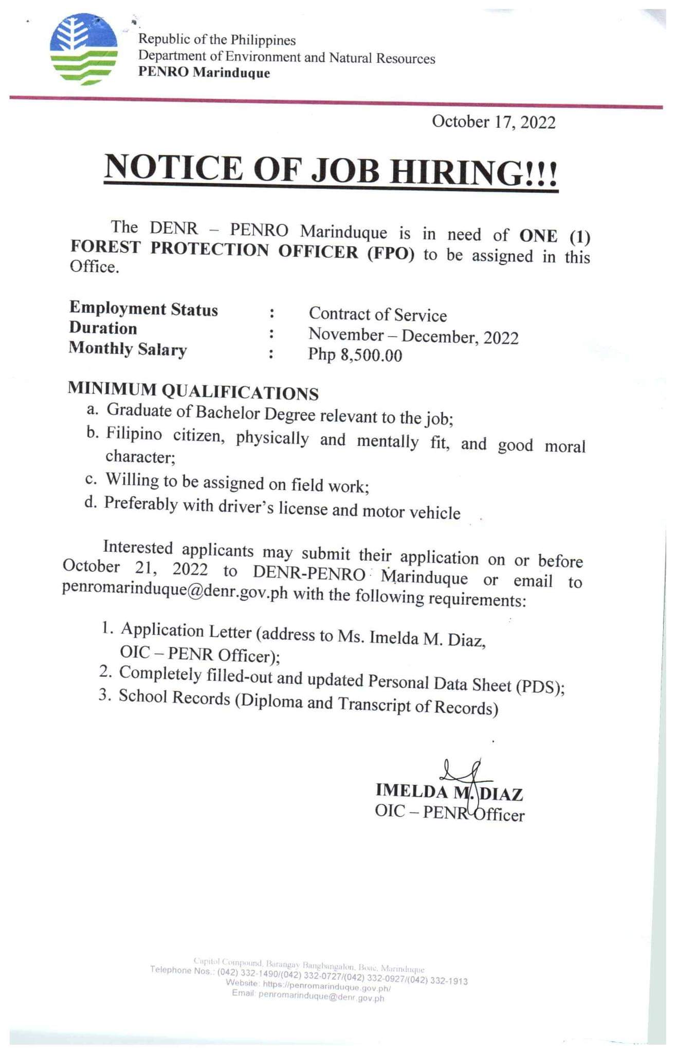 DENR Marinduque's Job Hiring Post Draws Flak for 'Exploitation' - 8List.ph