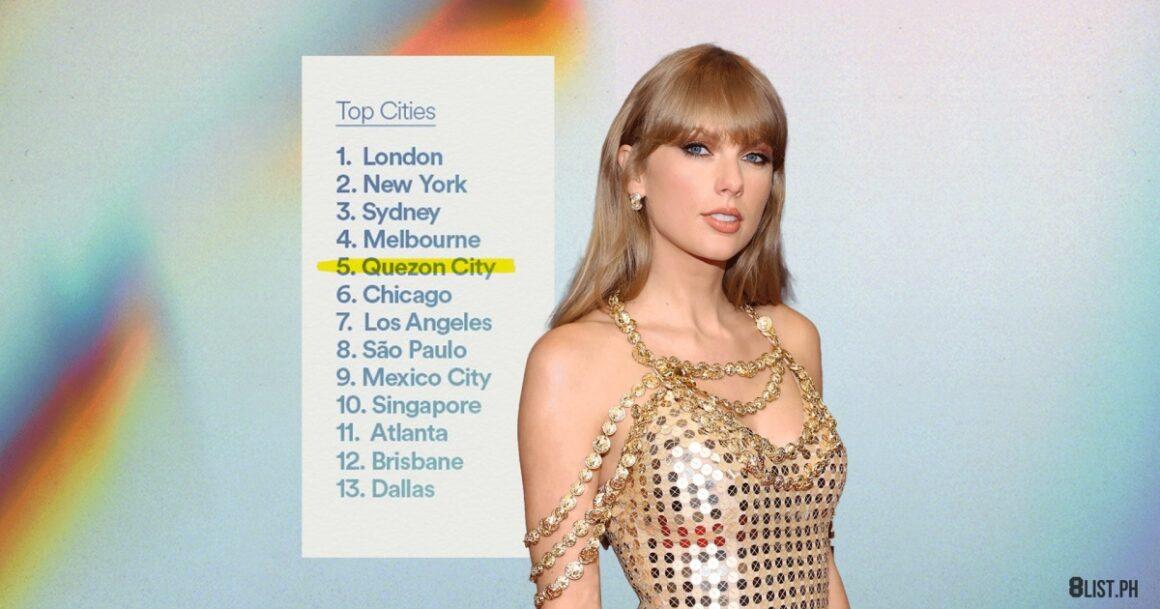 One of Taylor Swift's Biggest Listener is a PH City - 8List.ph
