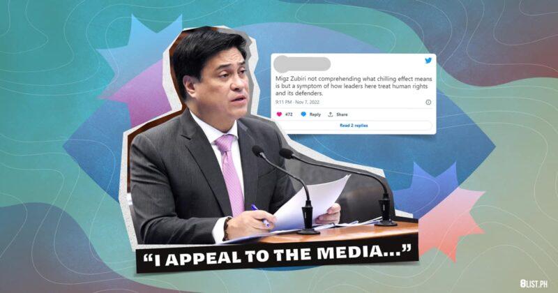 Sen. Migz Zubiri Asks Media to Make PH Image Beautiful