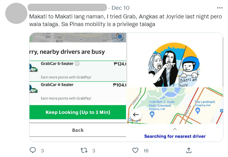 No Angkas, Joyride, Grab? Netizens Are Disappointed