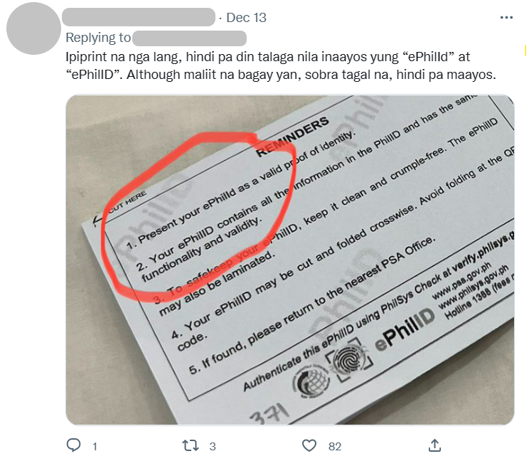 Pinoys React to National ID Printed on Bond Paper - 8List.ph
