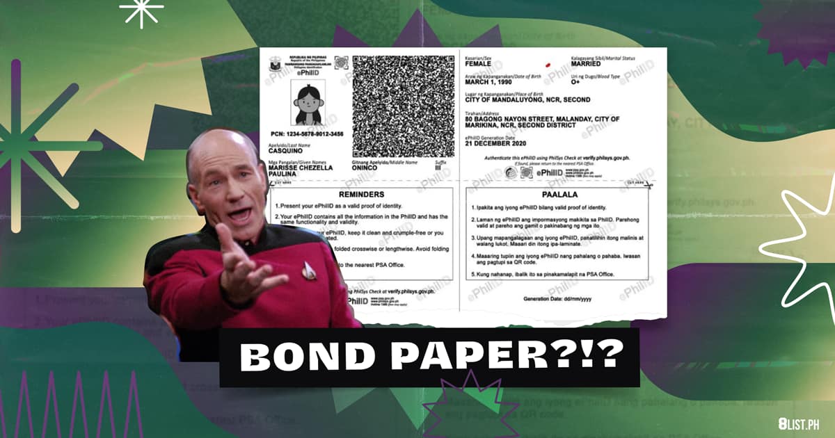 Pinoys React to National ID Printed on Bond Paper - 8List.ph