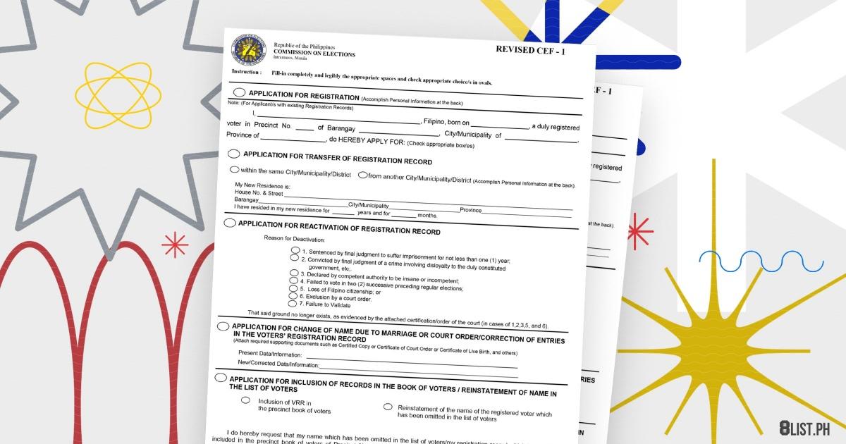 Voter Registration for Barangay and SK Elections 2023 - 8List.ph