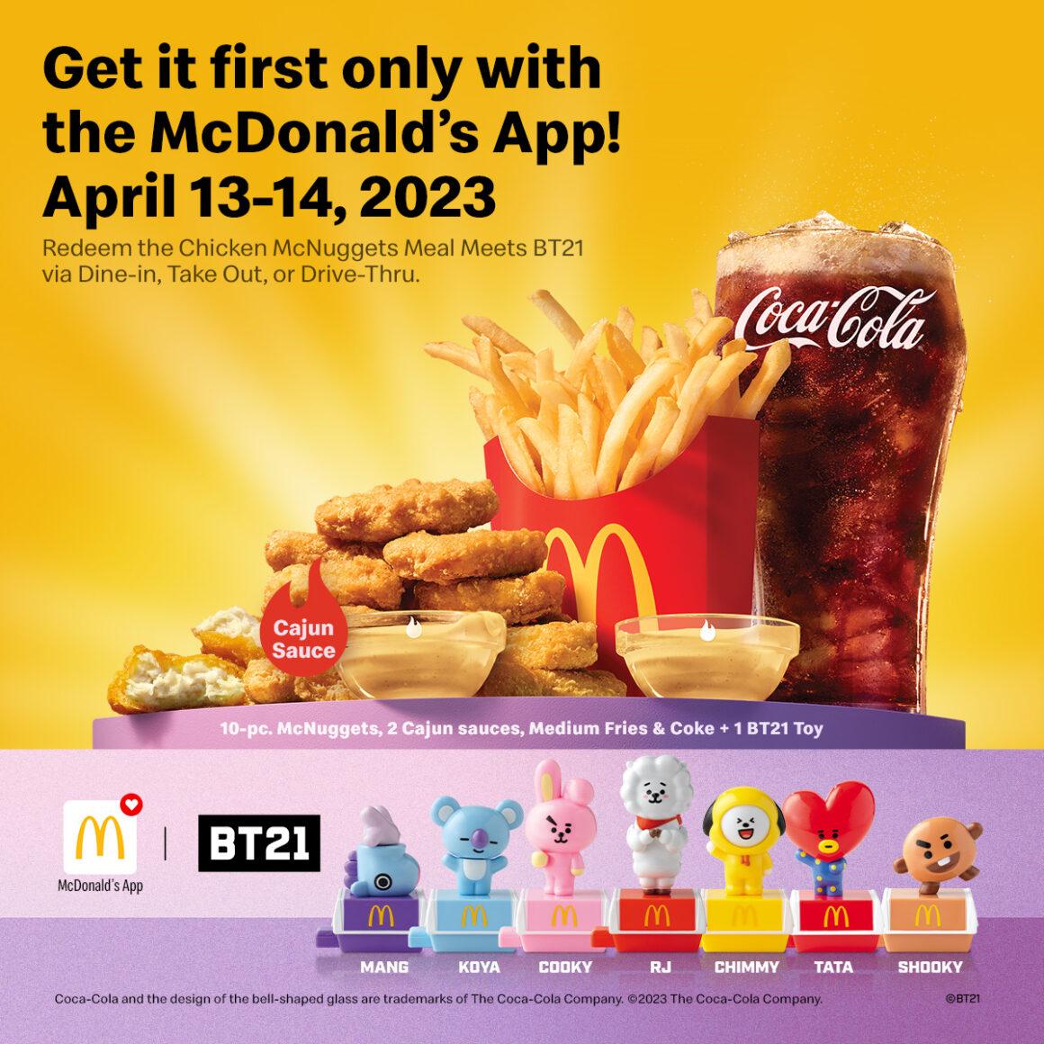 McDo BT21 Collectibles + Cajun Sauce: How to Get Early - 8List.ph