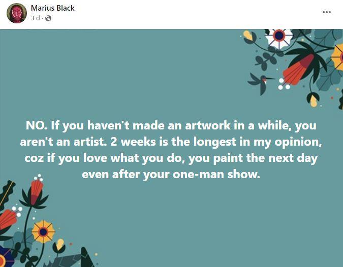 Artist Marius Black Draws Flak for Definition of Artist - 8List.ph