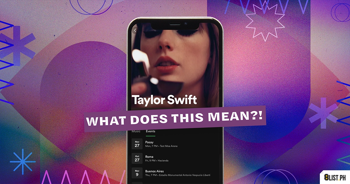 Taylor Swift in MOA Arena? It Might Be a Glitch on Spotify - 8List.ph
