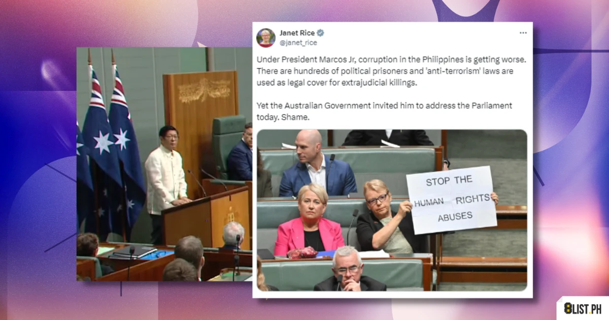 Aussie Senator Janet Rice Pulls Protest During Pres Bongbong Marcos' Visit