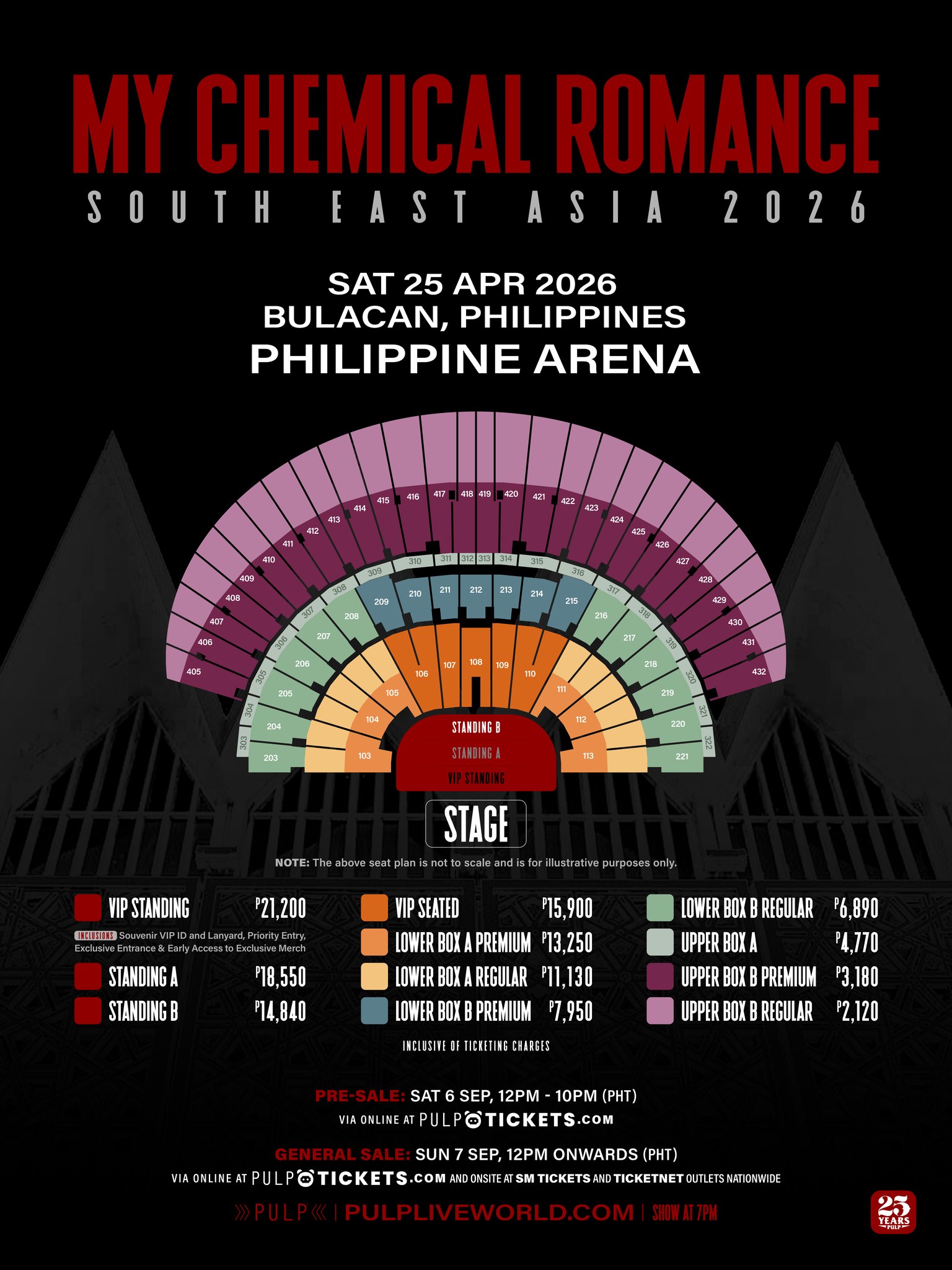 My Chemical Romance in Bulacan 2026: Ticket Prices, Seat Plan, Etc.